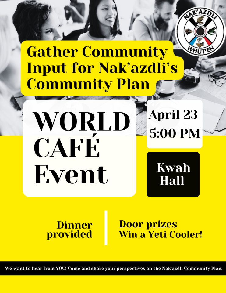 WORLD CAFÉ Event | Nak'azdli Whut'en