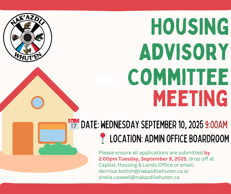Housing Committee Meeting | Nak'azdli Whut'en